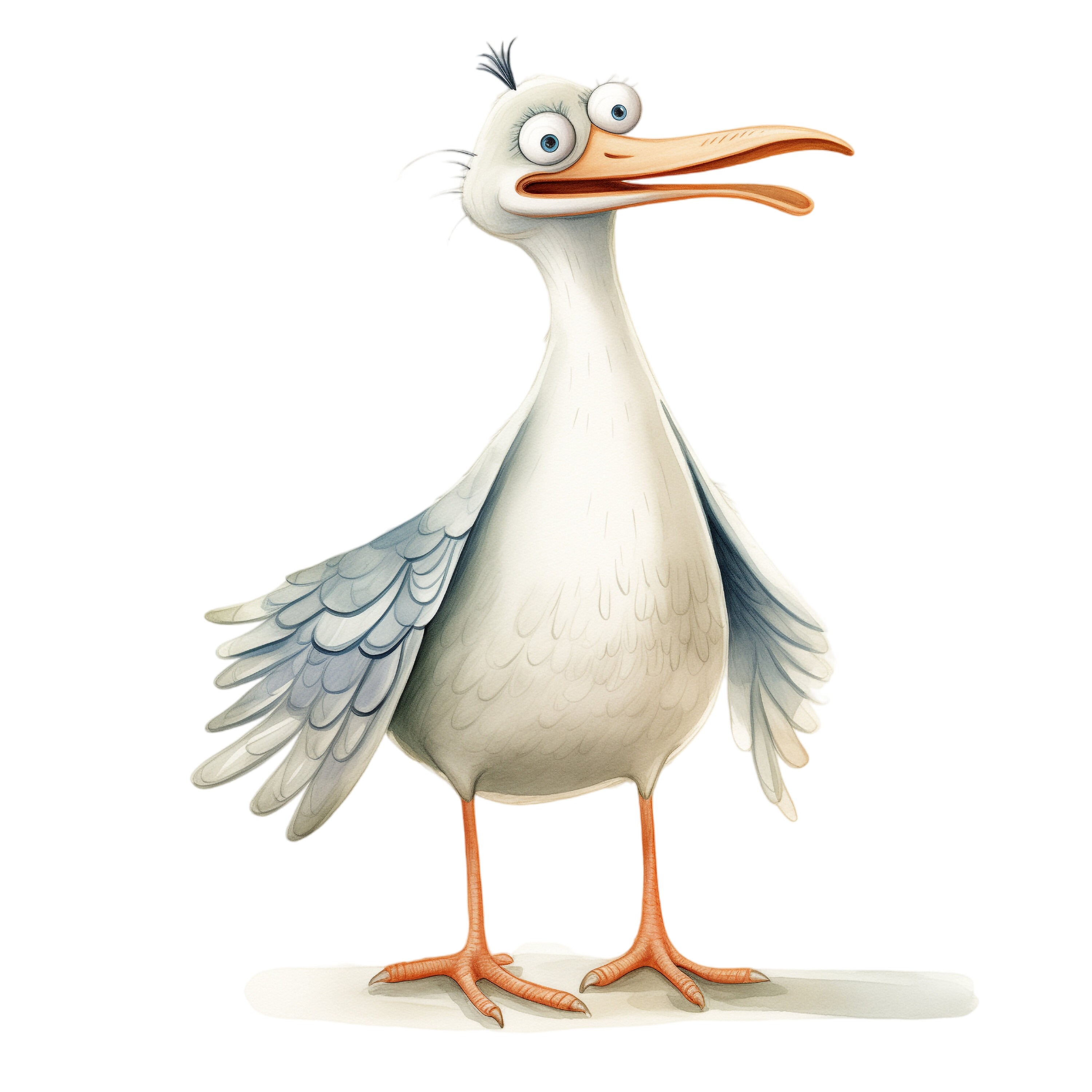 12 Funny Cartoon Birds Clipart, High Quality Designs, 12 Pngs/jpgs ...