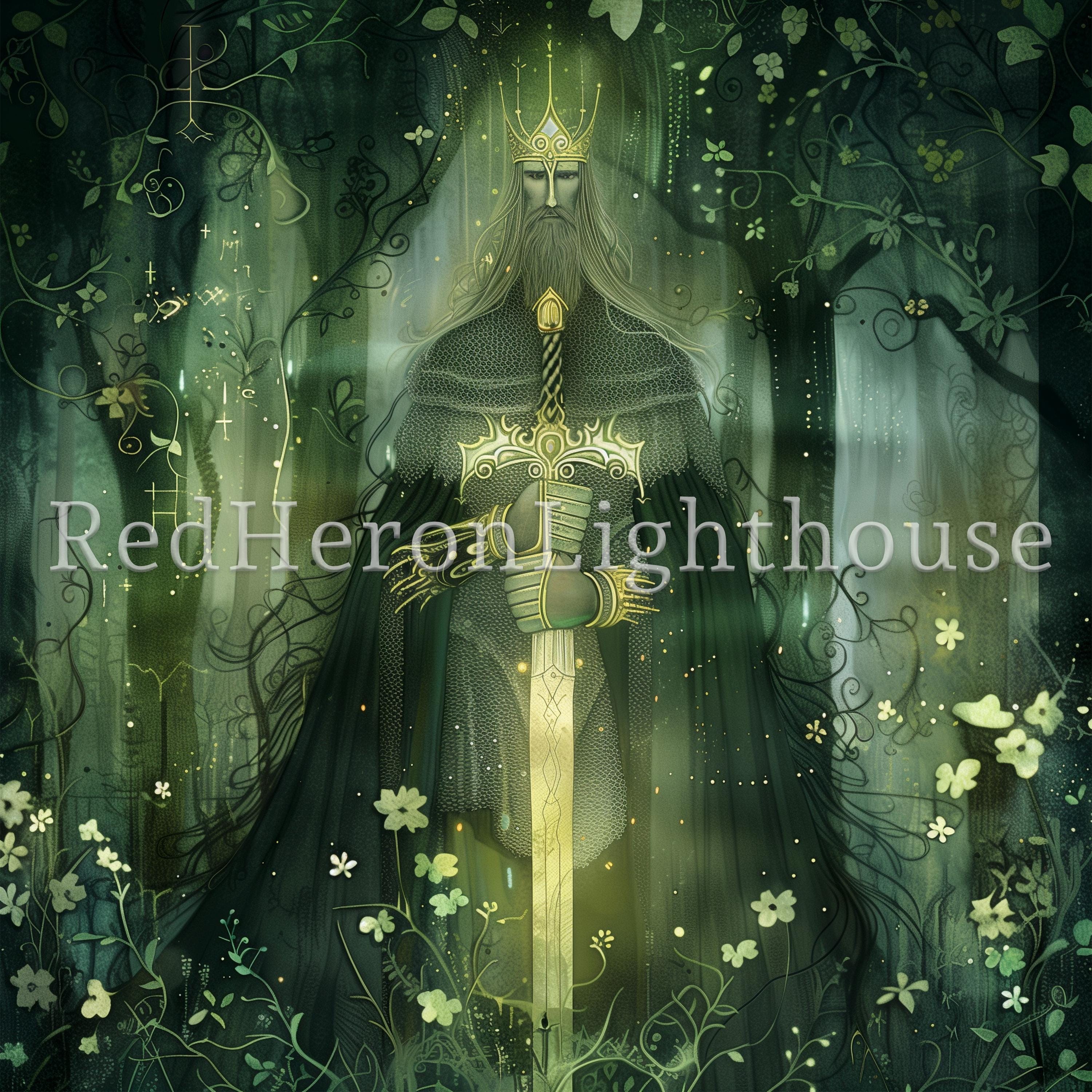 Enchanted King Arthur, 18 High Quality Jpgs, Arthurian Legend Excalibur ...