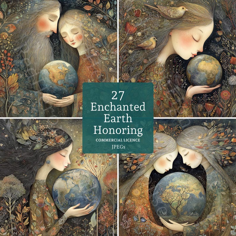Planet Earth Honoring Clipart, Enchanted Mother Nature & World ...