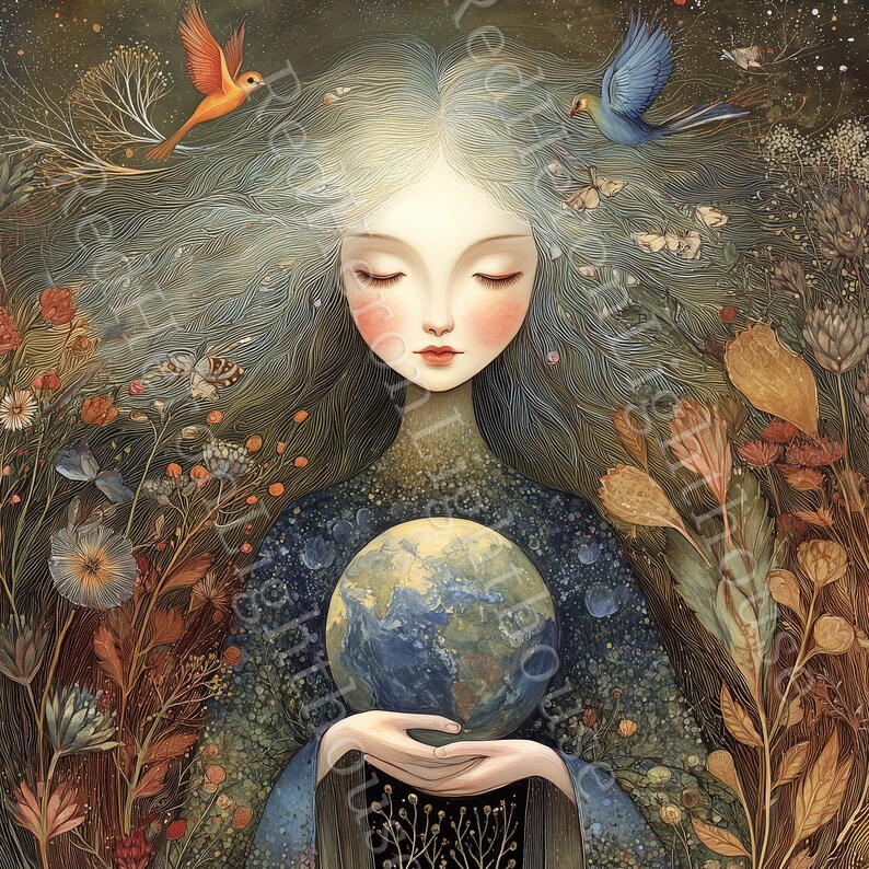 Planet Earth Honoring Clipart, Enchanted Mother Nature & World ...