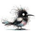 Scruffy Magpie Clipart, 12 High Quality Pngs/jpgs, Quirky Bird Images ...