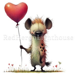 Jungle Love Animal Clipart, 12 High Quality Pngs/jpgs, Funny Valentine ...