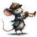 Musical Mice Clipart, 18 High Quality Pngs/jpgs, Quirky Mouse Images ...