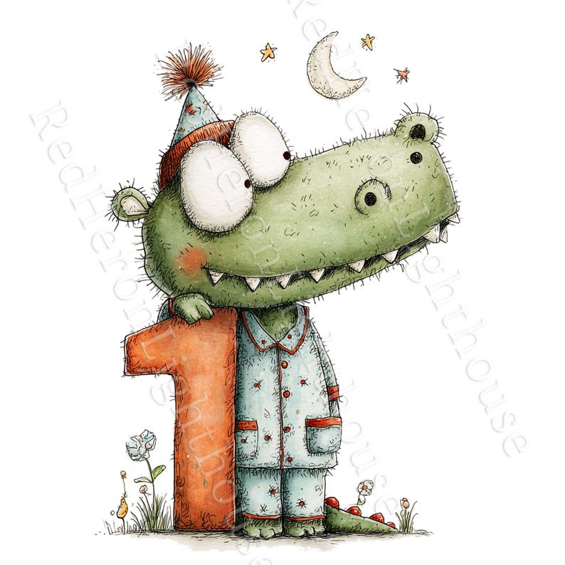 Jungle Animal Numbers Clip Art, Watercolour Birthday Safari Graphics ...