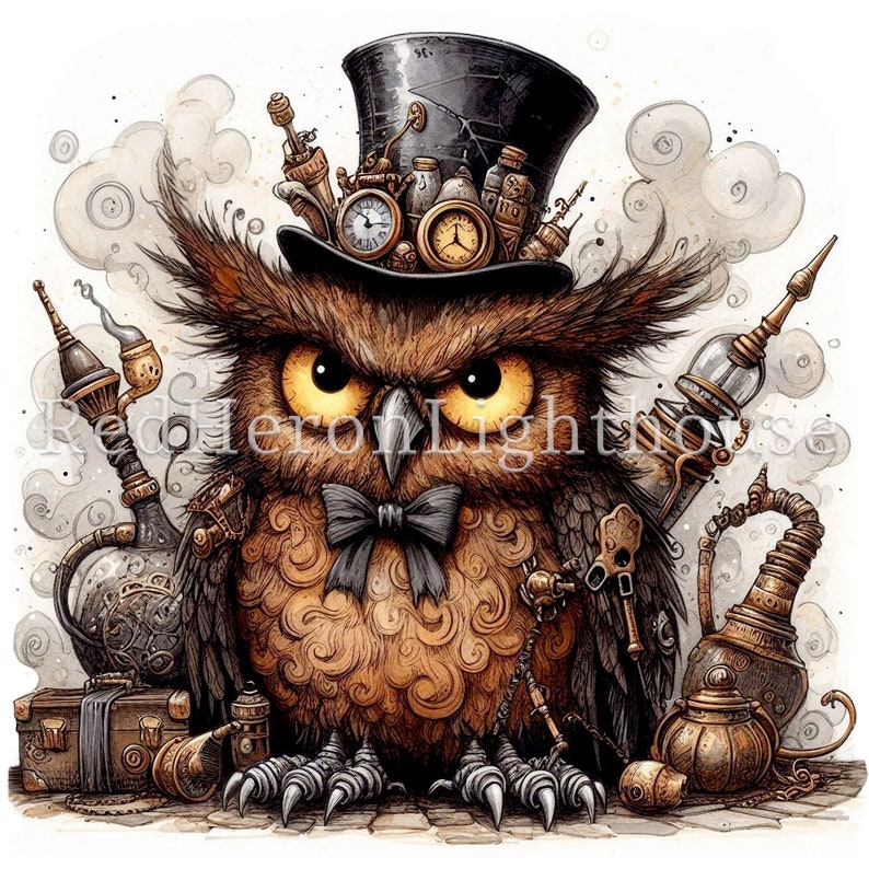Halloween Owls Clipart 15 Pngs/jpgs, Funny Halloween Designs, Witch Hat ...