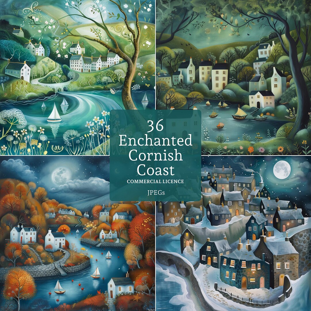 Enchanted Coast Clipart 36 High Quality Jpgs, Four Seasons, Calendar ...