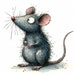 12 Scruffy Mice Clipart Set, 12 Pngs/jpgs, Funny Mouse Art, Whimsical ...