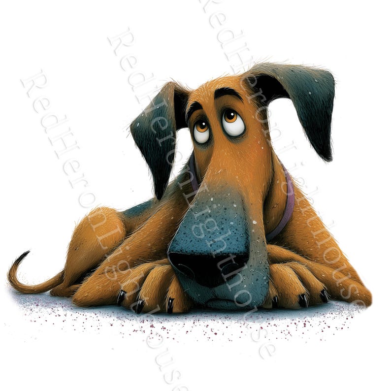 Rhodesian Ridgeback Clip Art, 10 Watercolour Quirky Dog Breed Pngs/jpgs ...