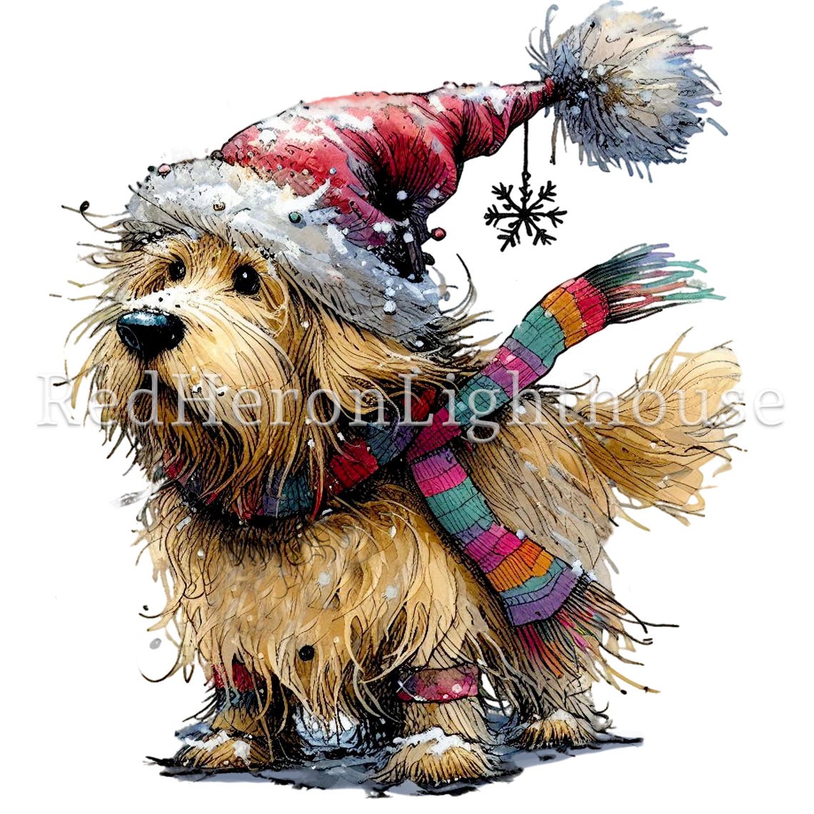 Cute Christmas Dog Clipart 15 Pngs/jpgs, Xmas Pet Dogs, Fun Animal ...