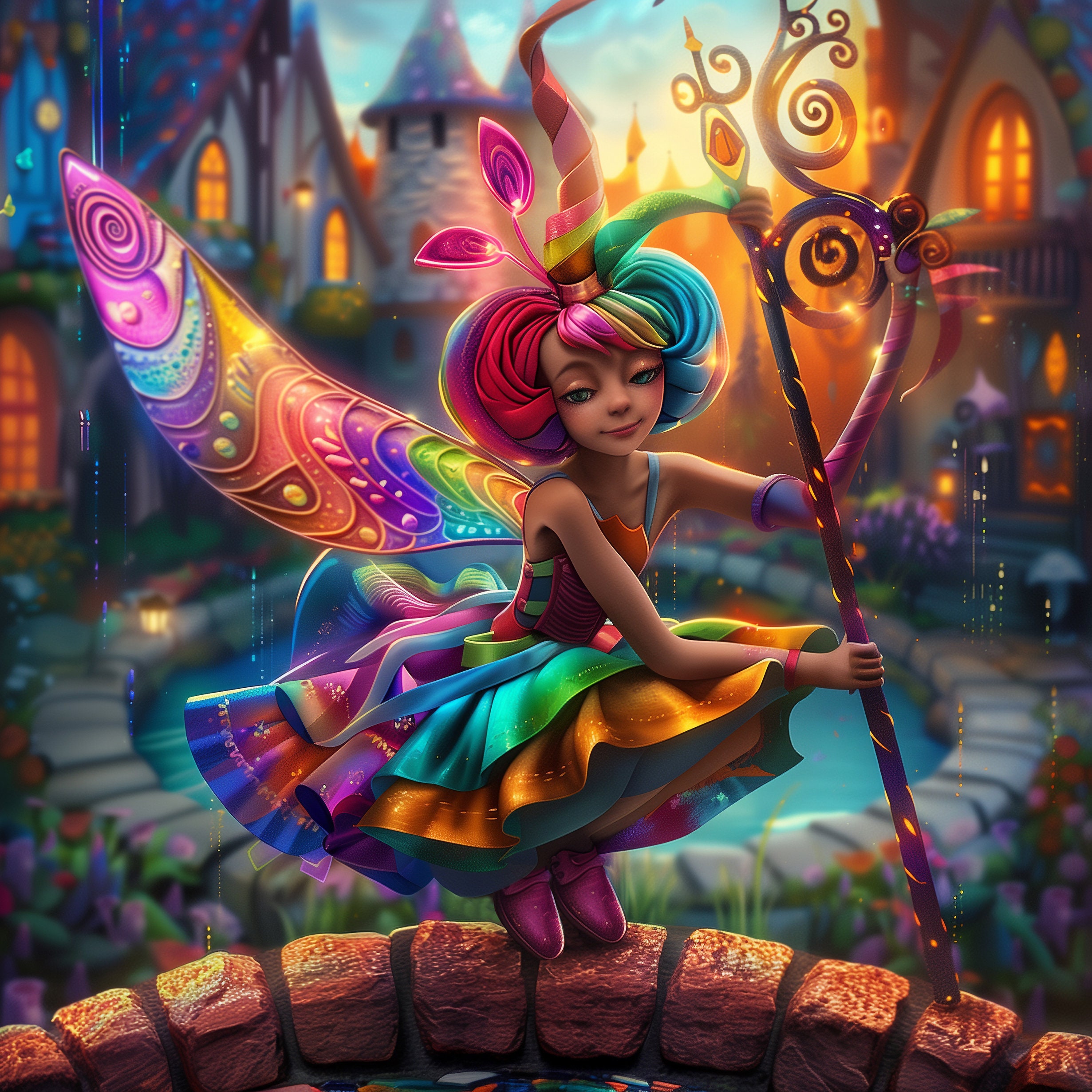 15 Psychedelic Fairies Clipart Set High Quality Designs, 15 Jpgs ...