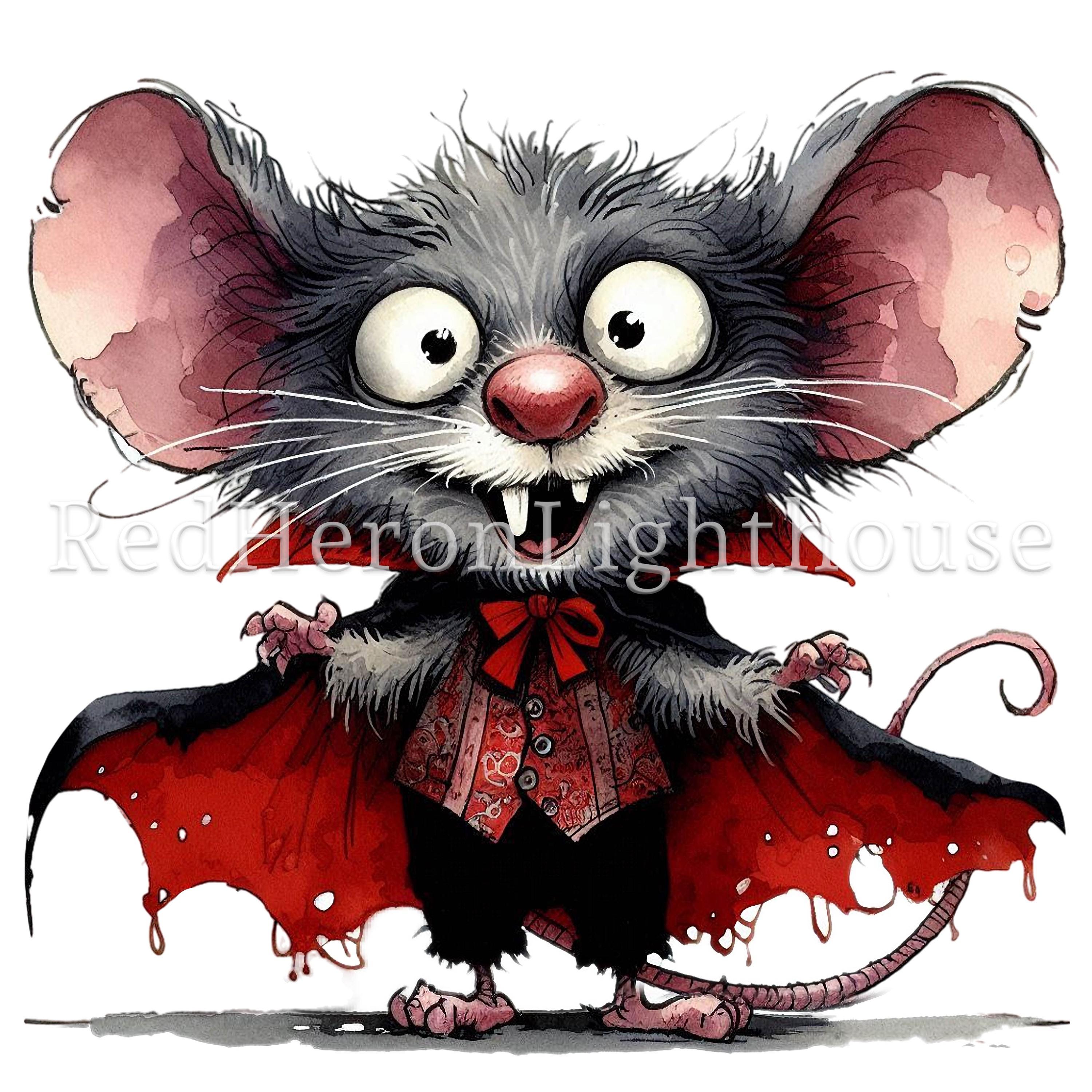 Halloween Mice Clipart for Creative Projects, 16 Pngs/jpgs, Quirky ...