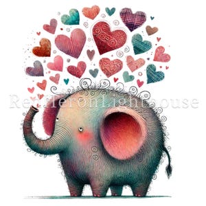 Jungle Love Animal Clipart, 12 High Quality Pngs/jpgs, Funny Valentine ...