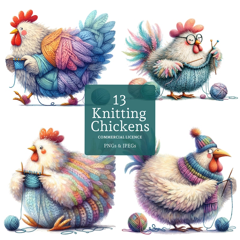 Wool Yarn Chickens - Etsy
