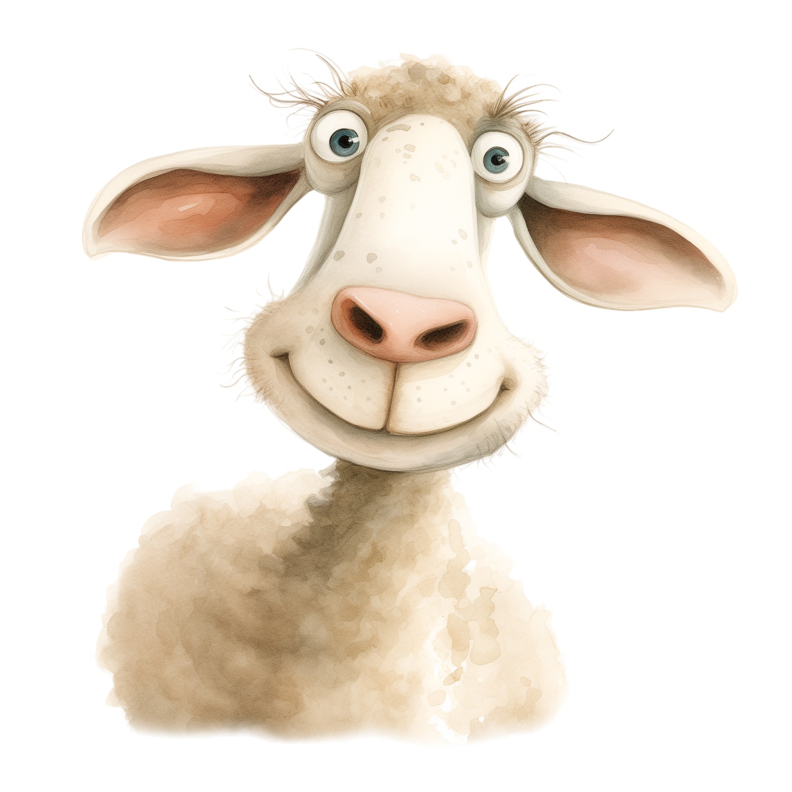 28 Funny Cartoon Sheep Clipart Bundle High Quality Designs, Quirky Farm ...