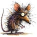 12 Scruffy Mice Clipart Set, 12 Pngs/jpgs, Funny Mouse Art, Whimsical ...