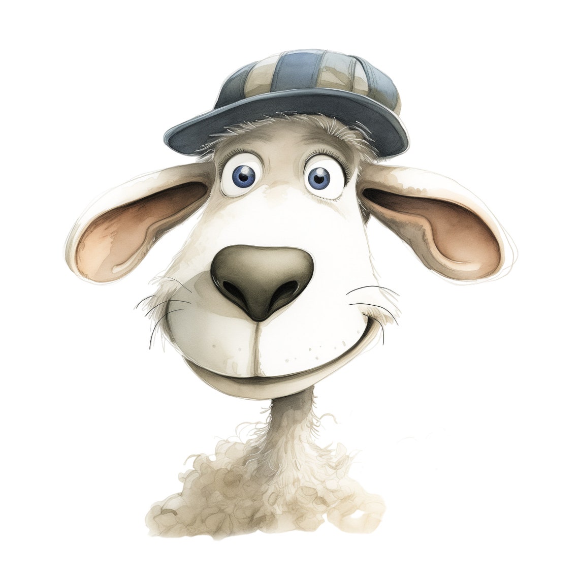 28 Funny Cartoon Sheep Clipart Bundle High Quality Designs, Quirky Farm ...