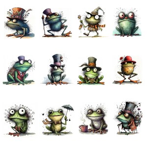 Crazy Frog Clipart, 12 High Quality Pngs & Jpgs, Funny Frog Designs ...