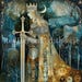 Enchanted King Arthur, 18 High Quality Jpgs, Arthurian Legend Excalibur ...
