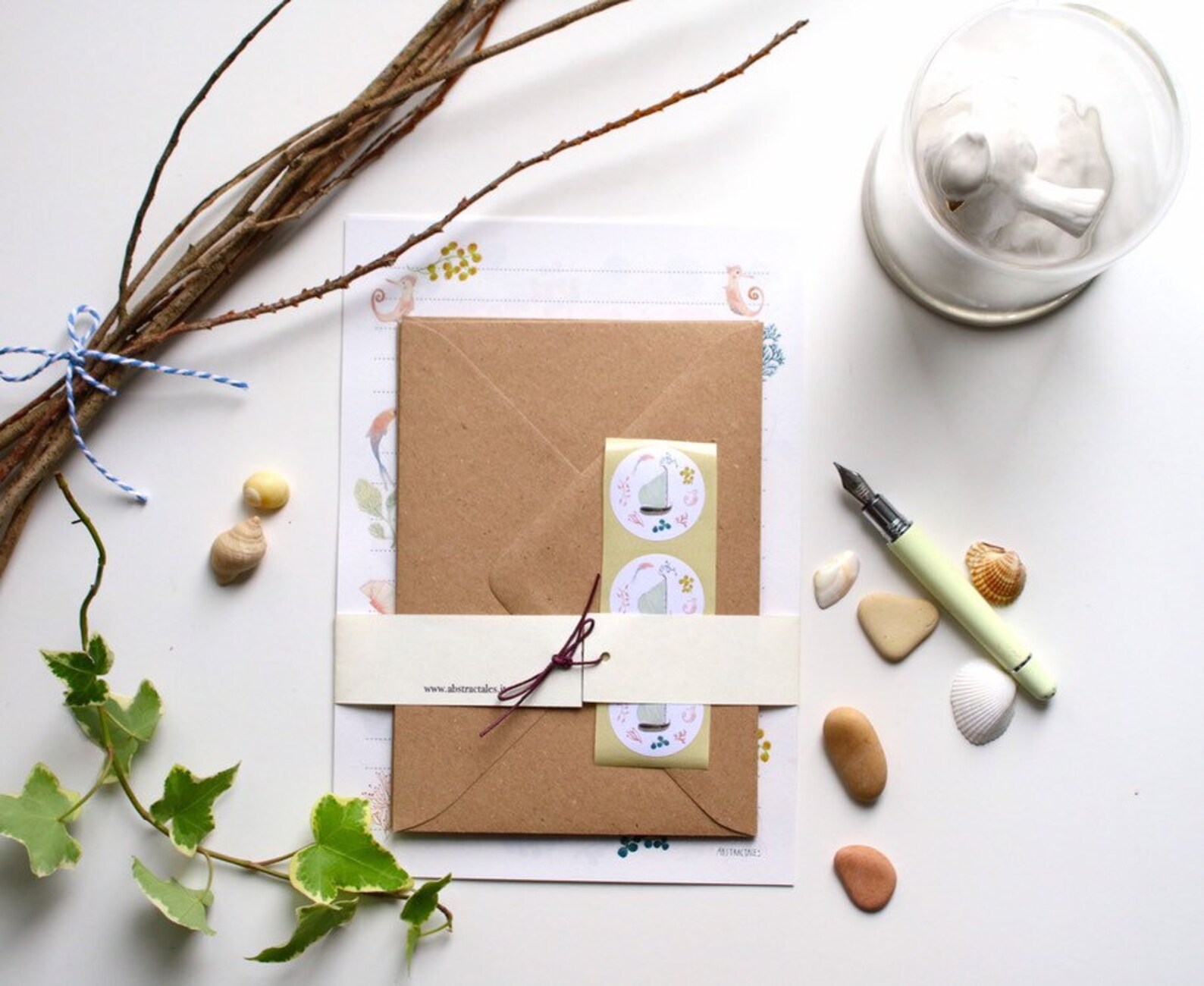 Letter Paper Set Letter Writing Set With Watercolour - Etsy