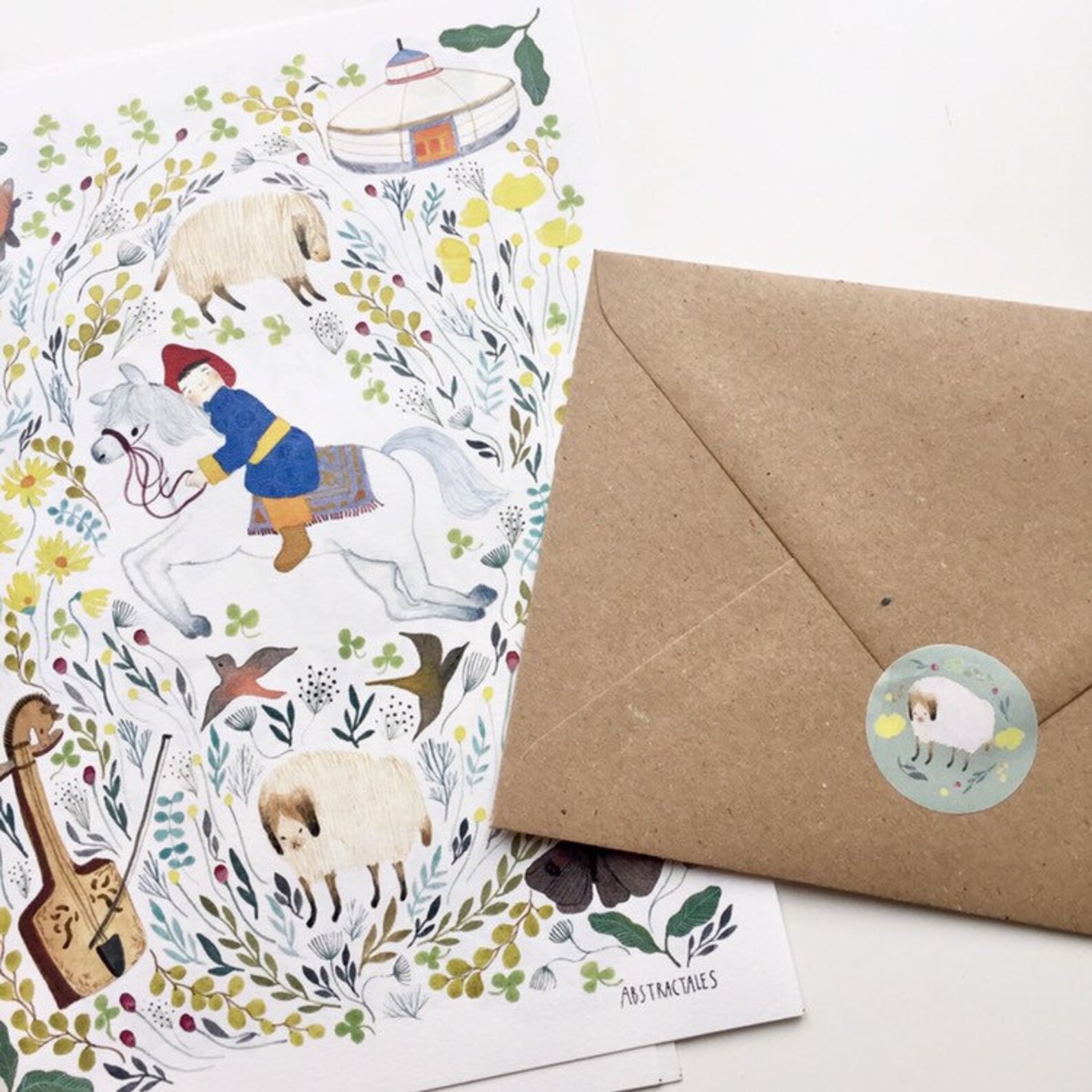 Letter Paper Set Letter Writing Set With Watercolour | Etsy