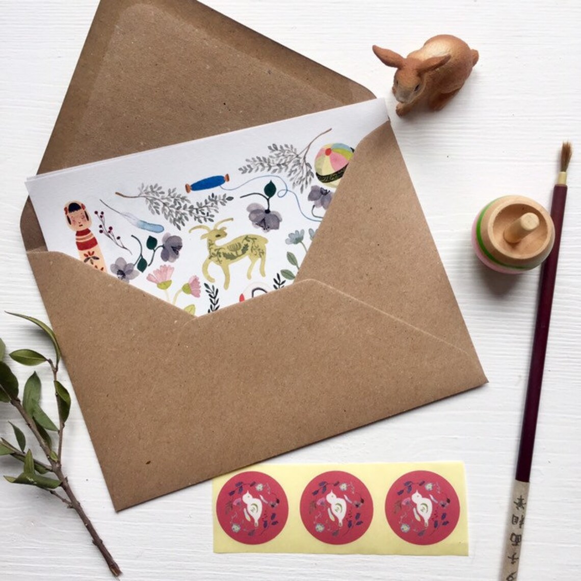 Letter Paper Set Letter Writing Set With Watercolour | Etsy