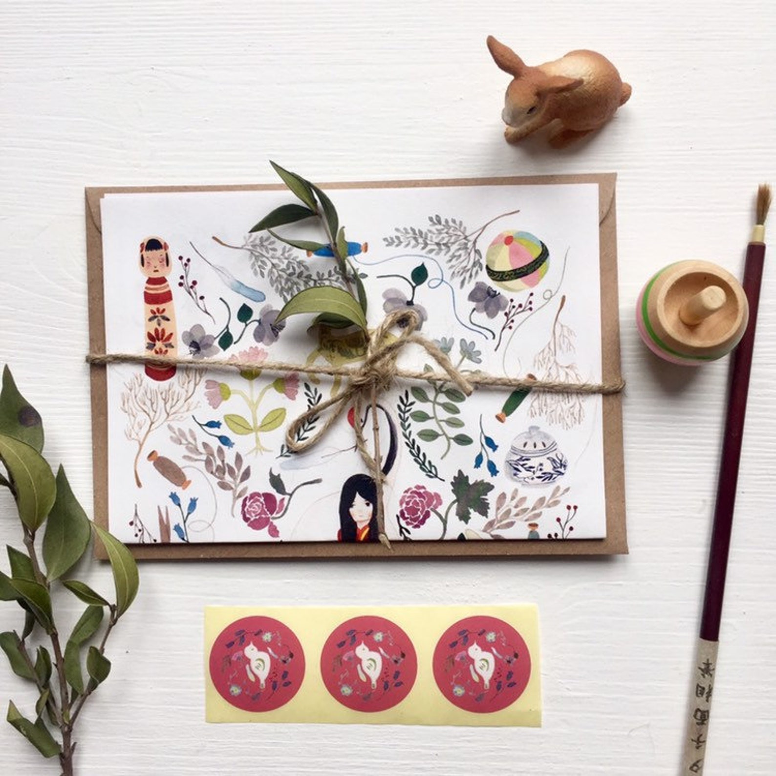 Letter Paper Set Letter Writing Set With Watercolour | Etsy