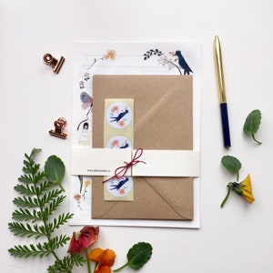 Letter Paper Set Letter Writing Set With Watercolour | Etsy