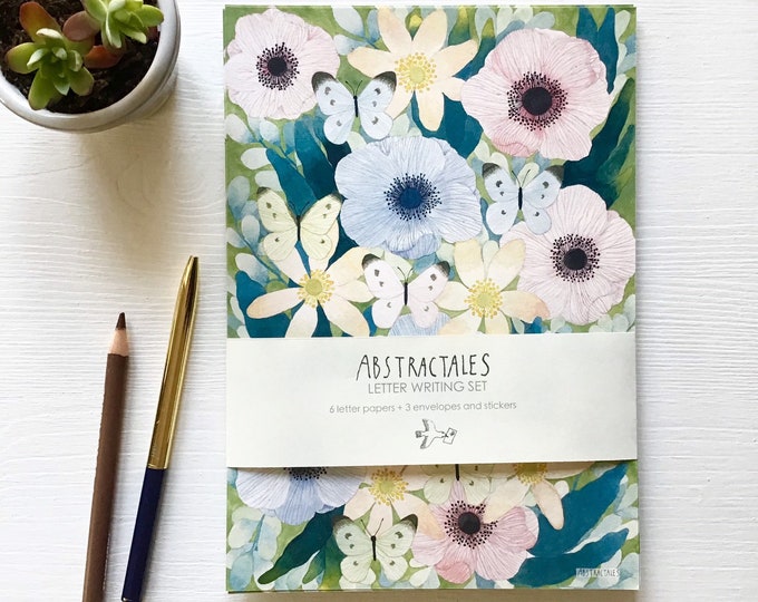 Letter Paper Set Letter Writing Set With Watercolour - Etsy