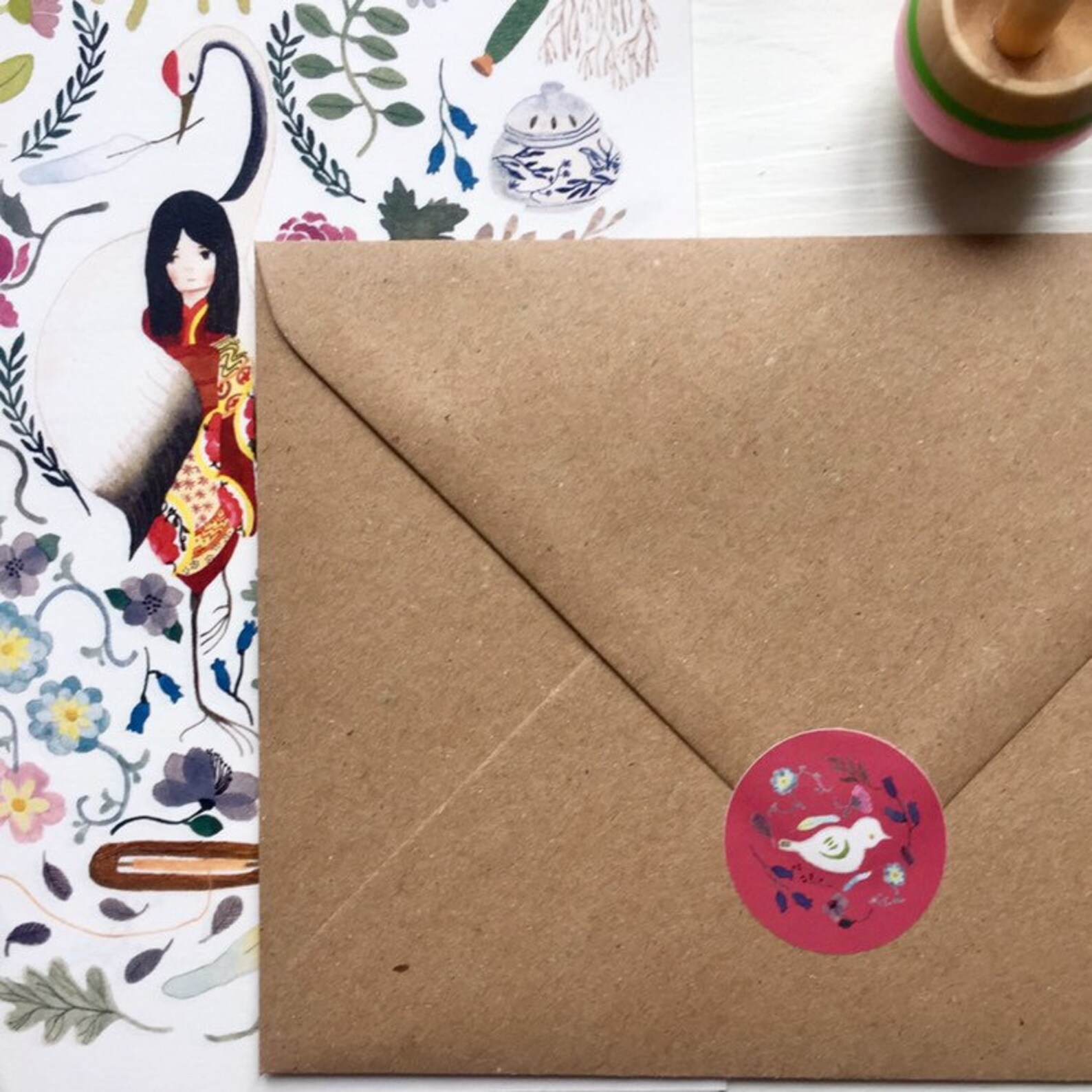 Letter Paper Set Letter Writing Set With Watercolour | Etsy