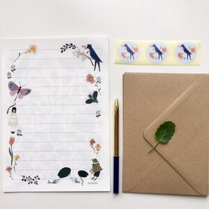 Letter Paper Set Letter Writing Set With Watercolour | Etsy