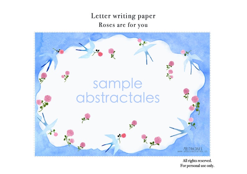 Instant Download Letter Writing Set Printable Letter Writing | Etsy