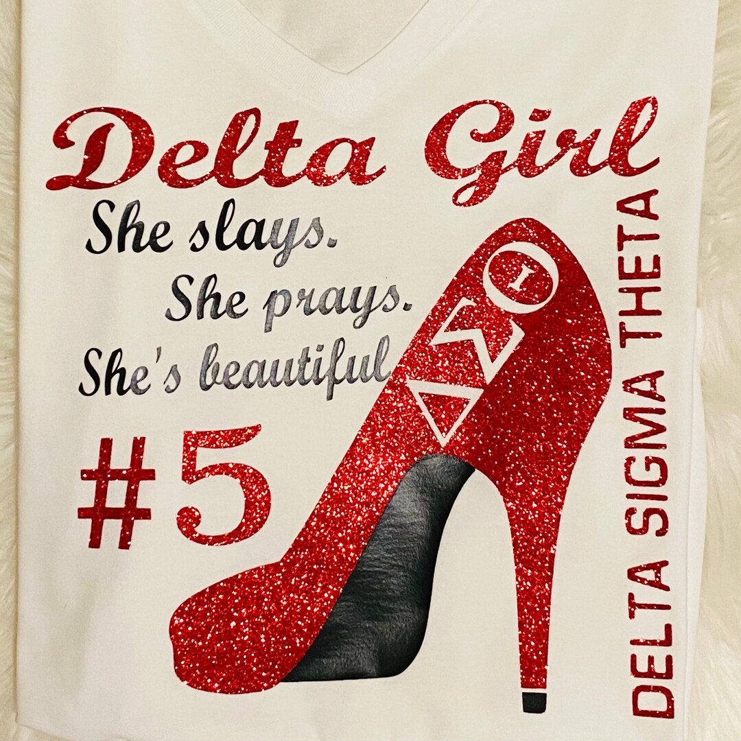 Glitter Delta Girl T-shirt DST Delta Sigma Theta Sorority Delta Woman ...