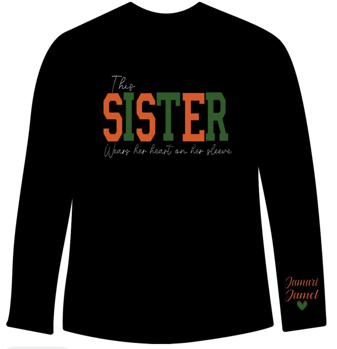 Semi Glitter This Sister Wears Her Heart on Her Sleeve, Rattler Mom ...