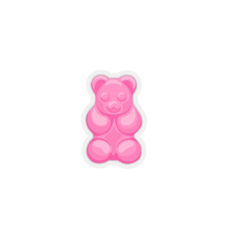 PINK GUMMY BEAR Kiss-cut Stickers - Etsy