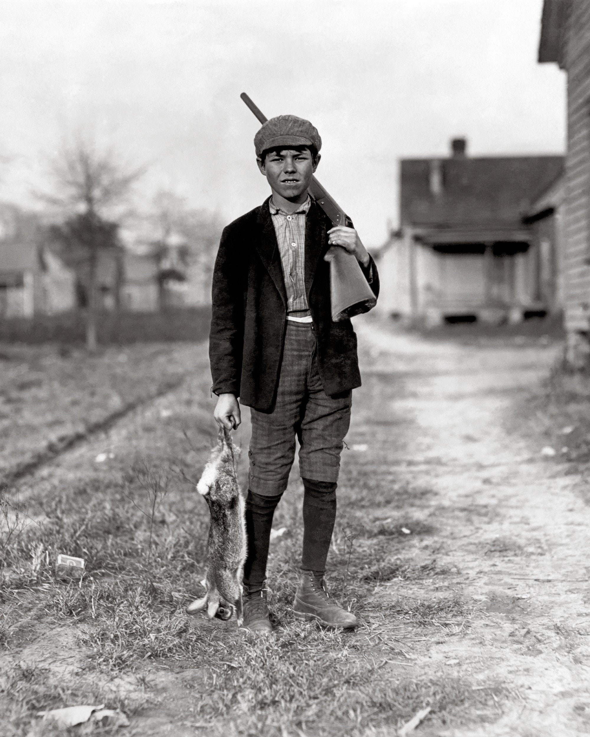 Rabbit Hunting 1908. Vintage Photo Reproduction Poster Print. | Etsy