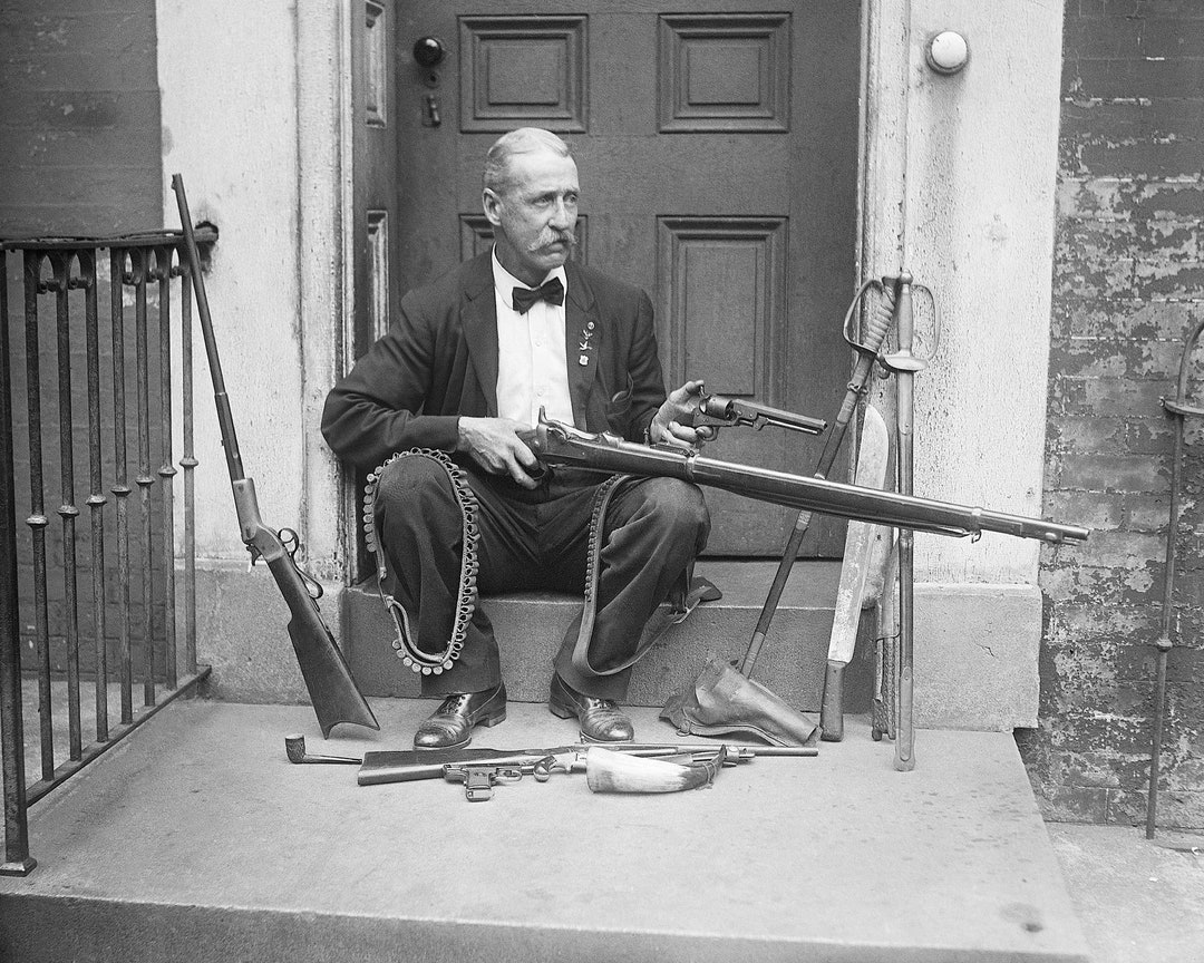 Gentleman Gunslinger, 1927. Vintage Photo Reproduction Print. Black ...
