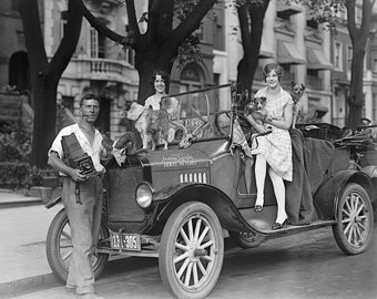 Flapper Driving Pedal Car 1924. Vintage Photo Reproduction - Etsy