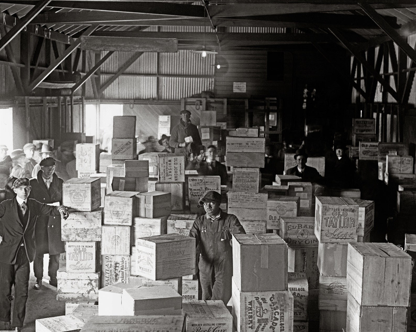 Bootleg Whiskey Warehouse, 1920. Vintage Photo Reproduction Print ...