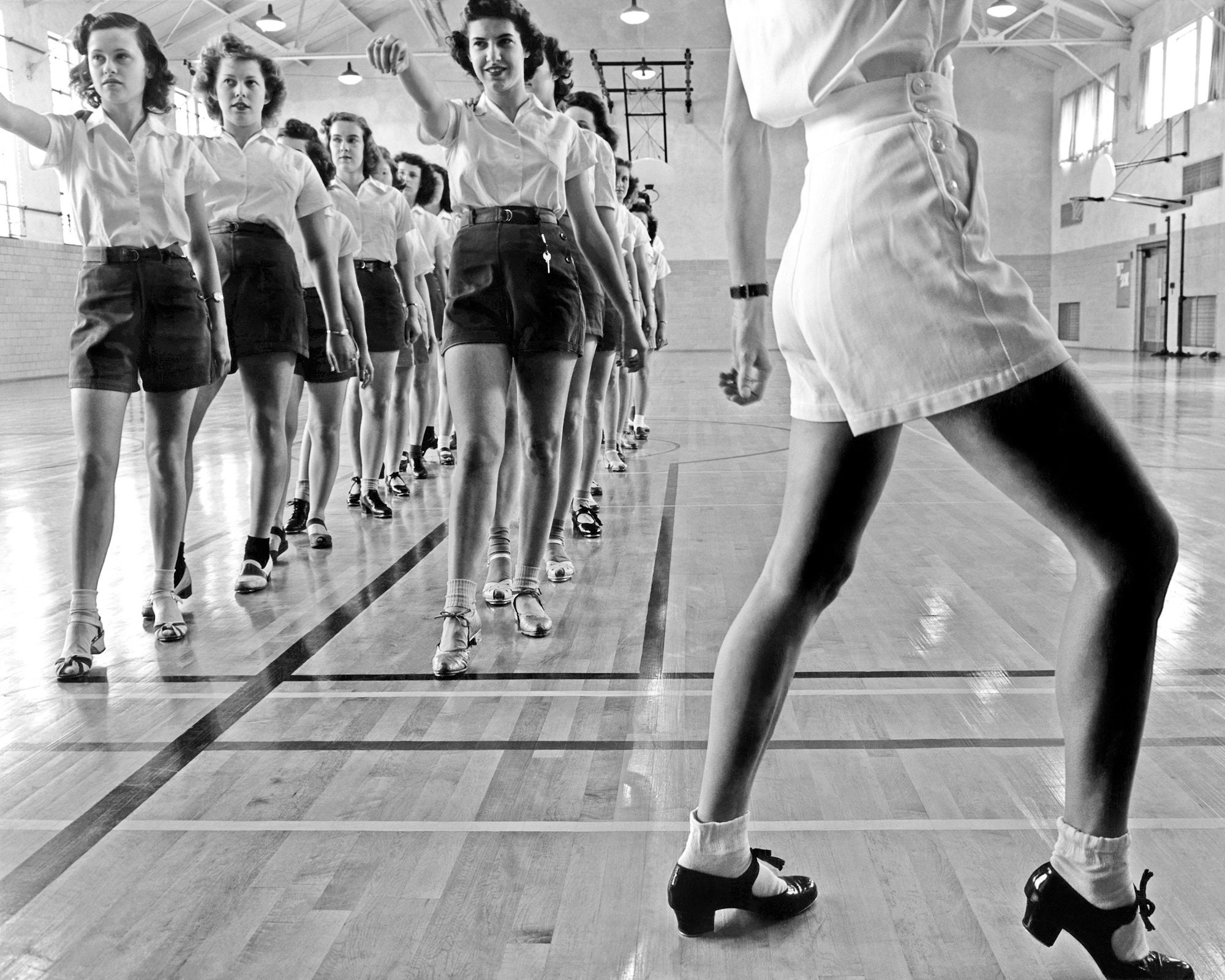 Tap Dancing Class, 1942. Vintage Photo Reproduction Print. Black ...