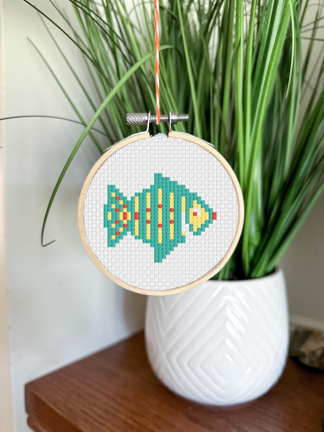 Fish Mini Cross Stitch Pattern PDF for Instant Download - Pictured in 3 ...