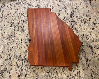 Georgia Shaped Cutting Board - Etsy