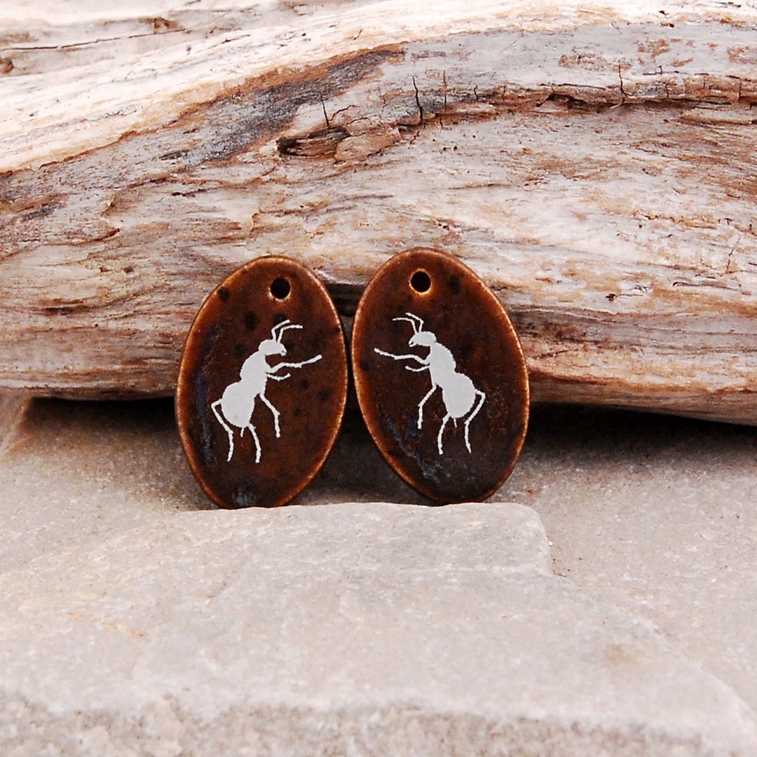 Ceramic Ants Earring Charms, Ceramic Earring Charms, Ceramic Beads ...
