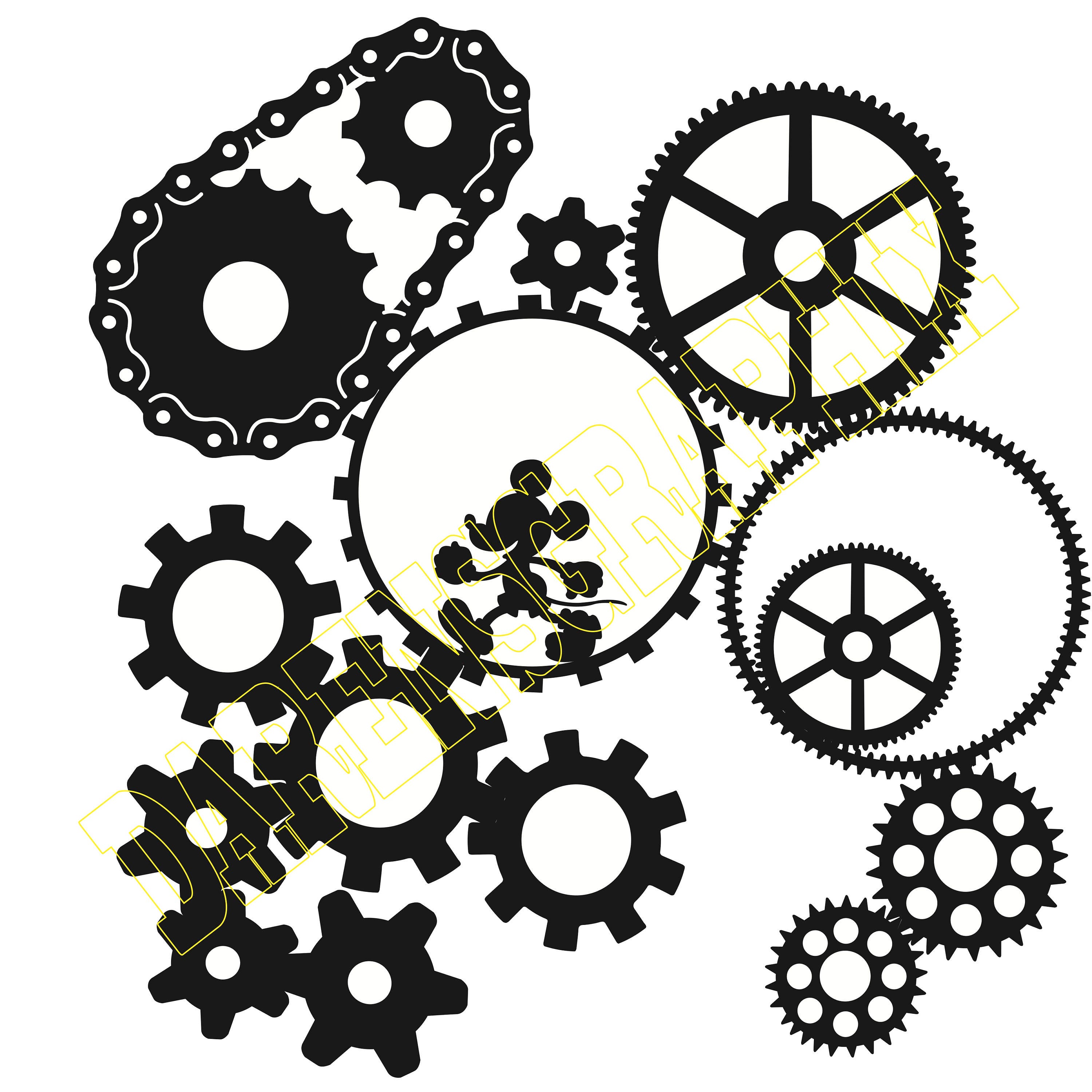 DXF File "gears" - Etsy