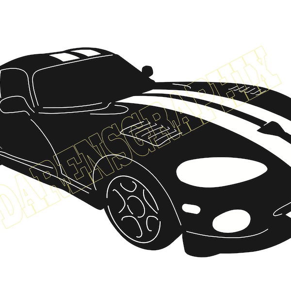 Dodge Viper Svg - Etsy