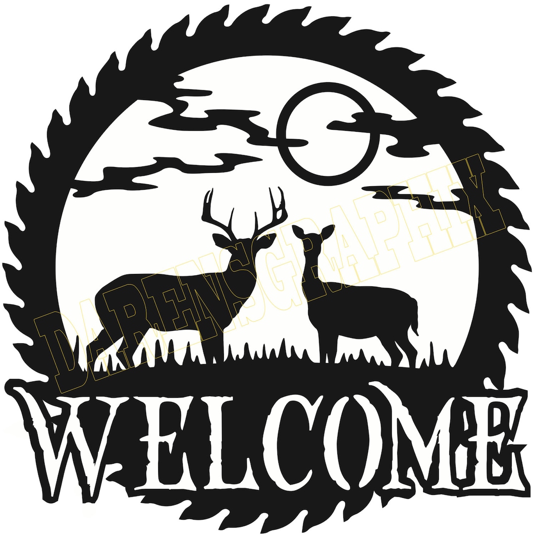 DXF File "buck & Doe Sawblade" - Etsy