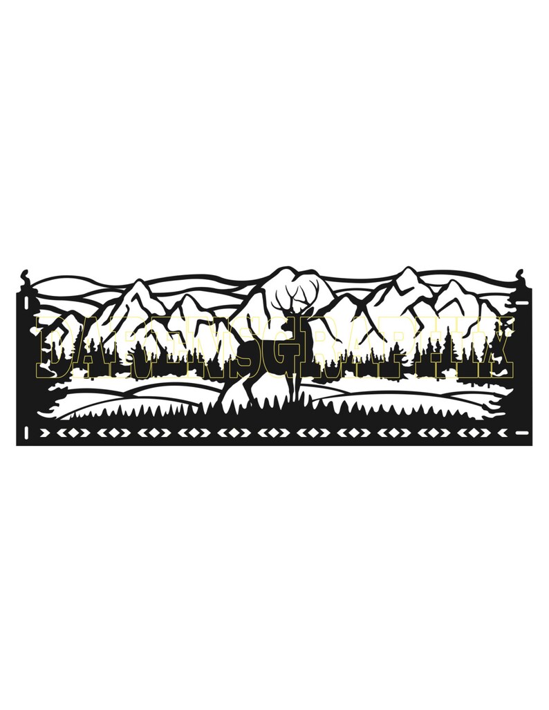 DXF File "deer Fire Ring" - Etsy