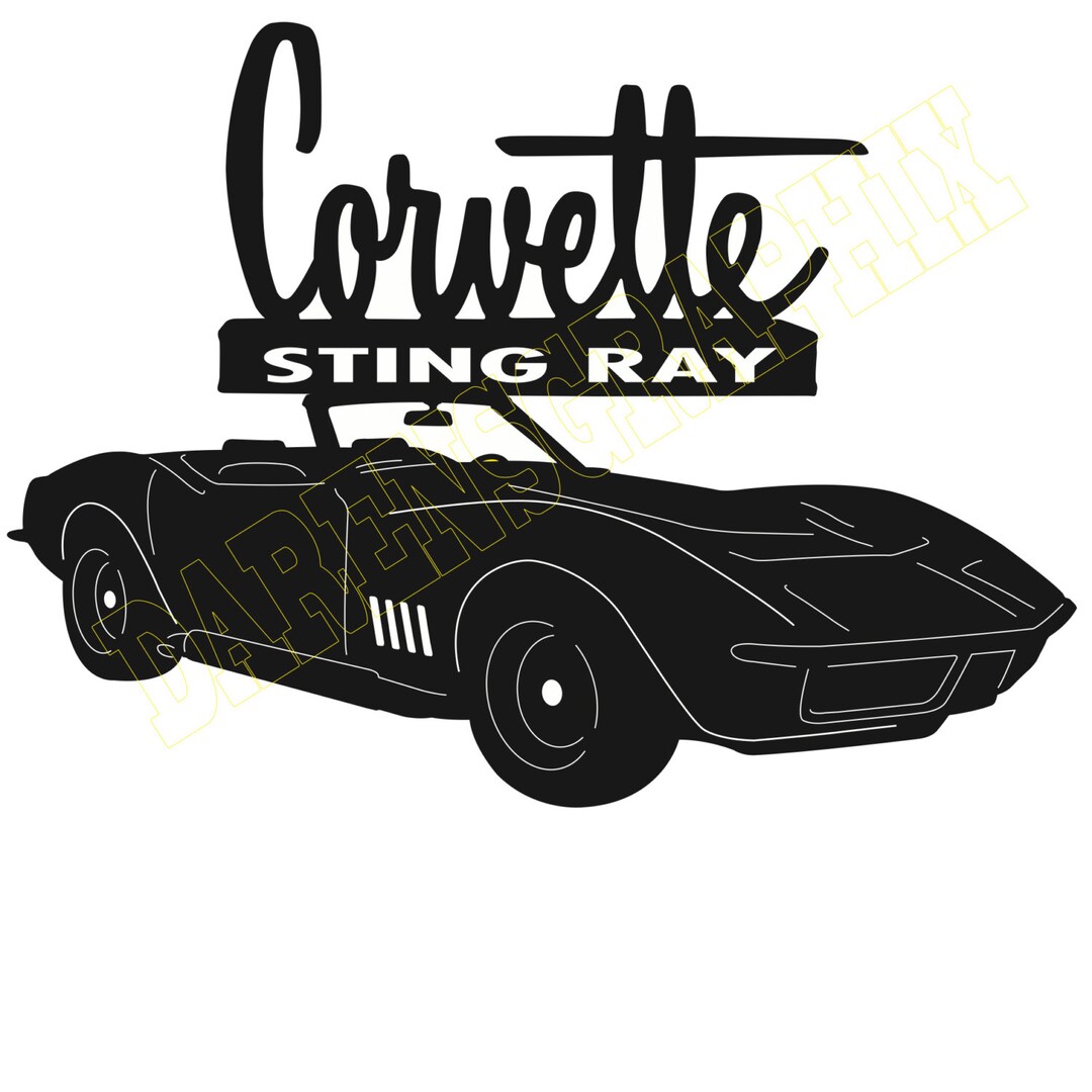 DXF File "67 Corvette" - Etsy