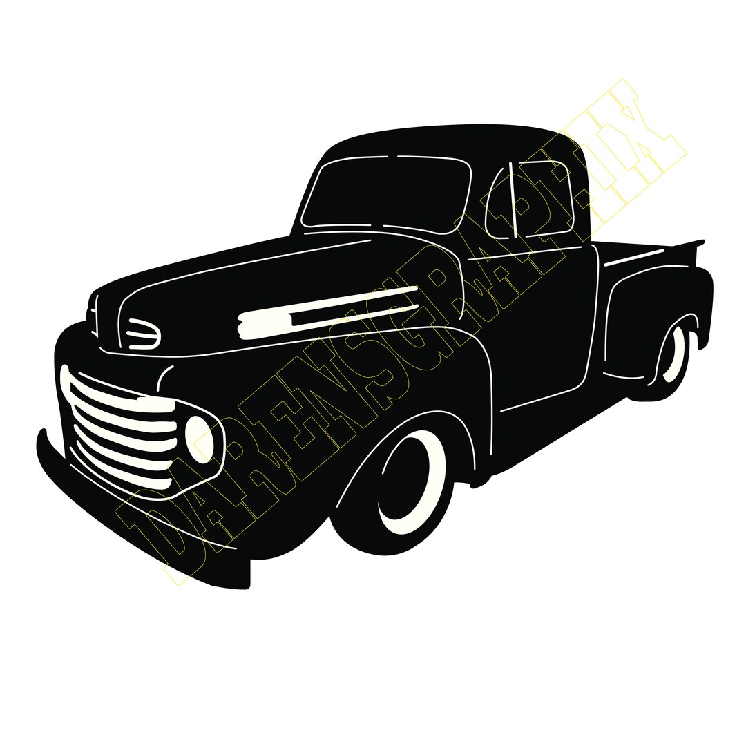 DXF File "'48 Ford F1" - Etsy