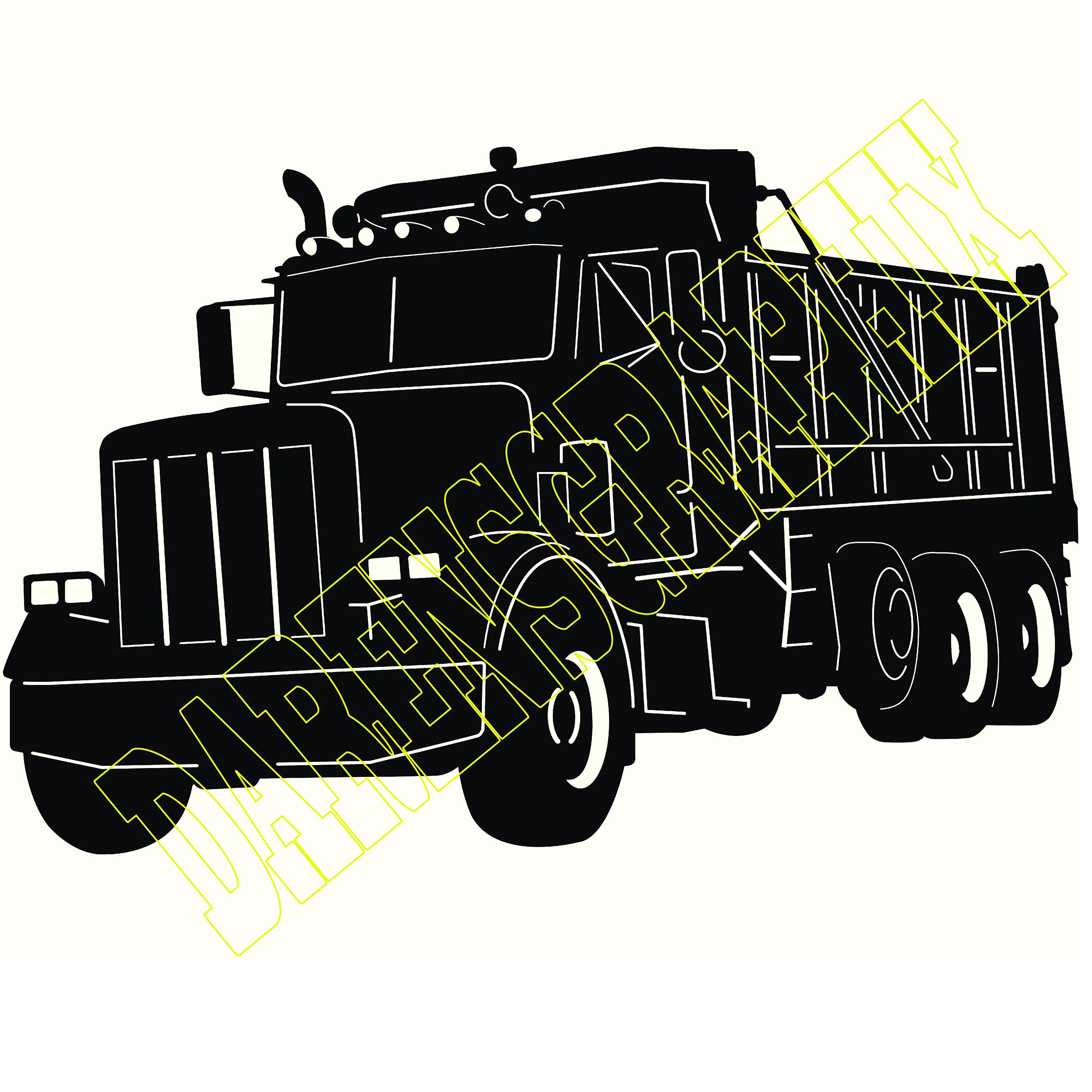 DXF File "dump Truck" - Etsy