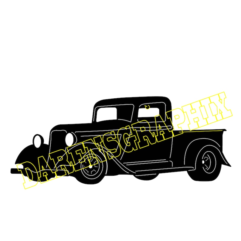 DXF File of a Hot Rod 33 Dodge Pickup for Use With a CNC Machine - Etsy